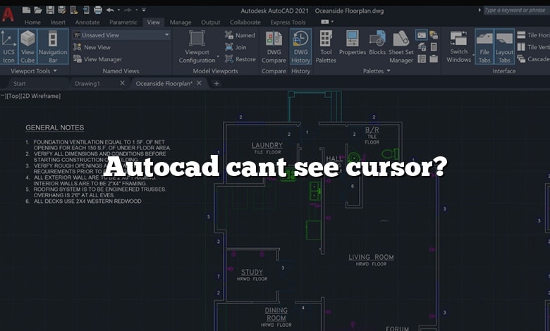 Autocad cant see cursor? - CADdikt