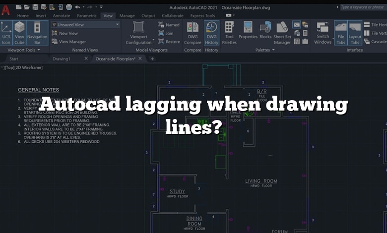Autocad lagging when drawing lines? - CADdikt