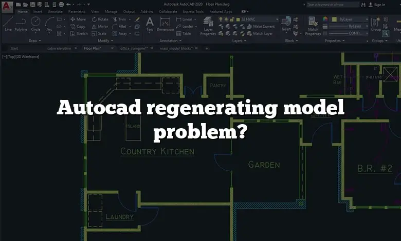 Autocad regenerating model problem? - CADdikt
