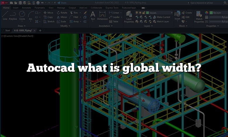 Autocad what is global width? - CADdikt