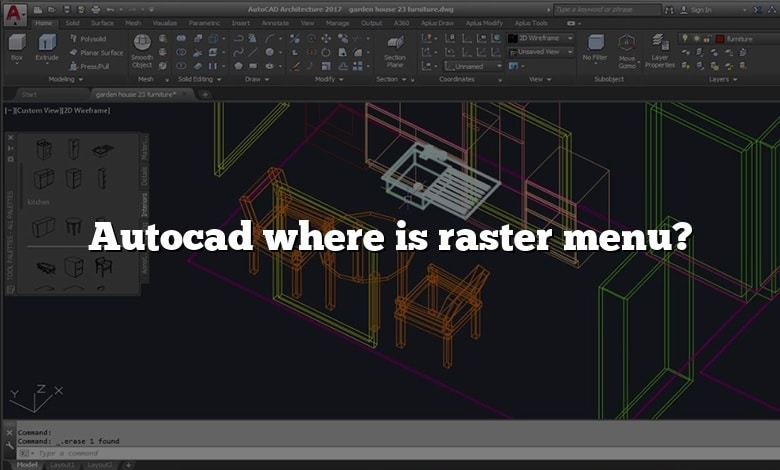 Autocad where is raster menu? - CADdikt