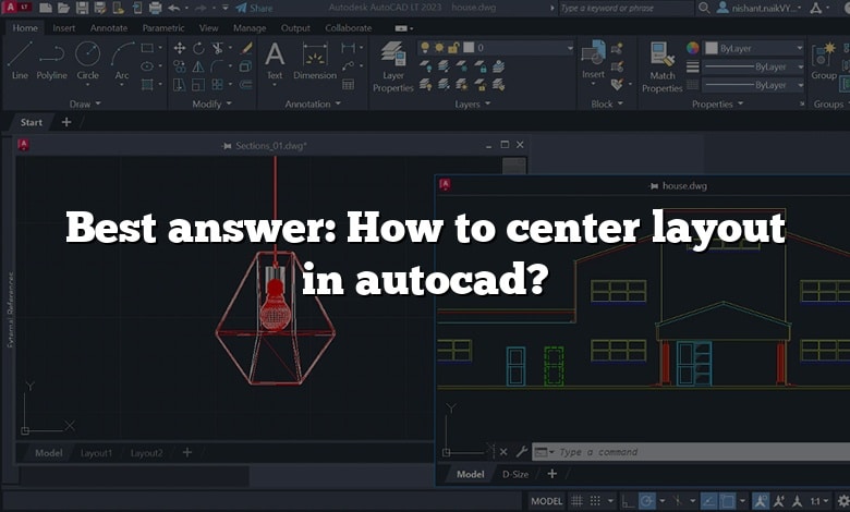 Best answer: How to center layout in autocad? - CADdikt