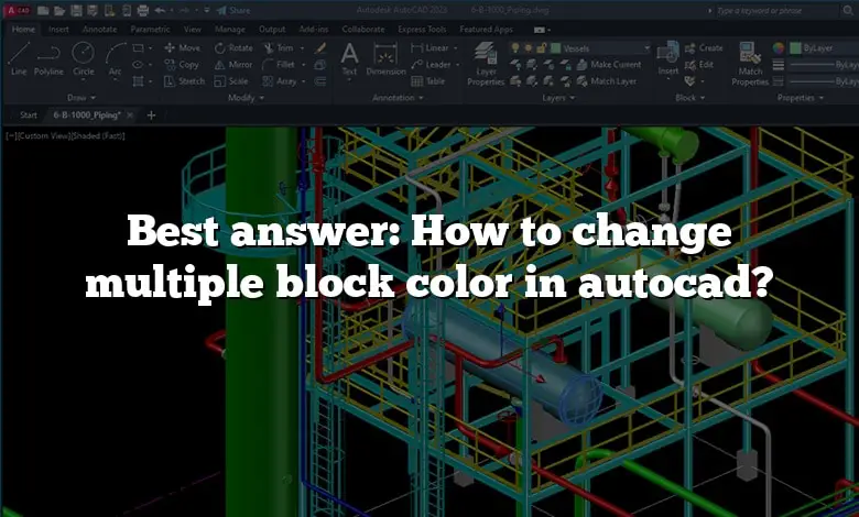 Best answer: How to change multiple block color in autocad? - CADdikt