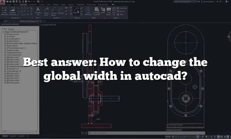 Best answer: How to change the global width in autocad? - CADdikt