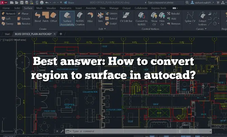 Best answer: How to convert region to surface in autocad? - CADdikt