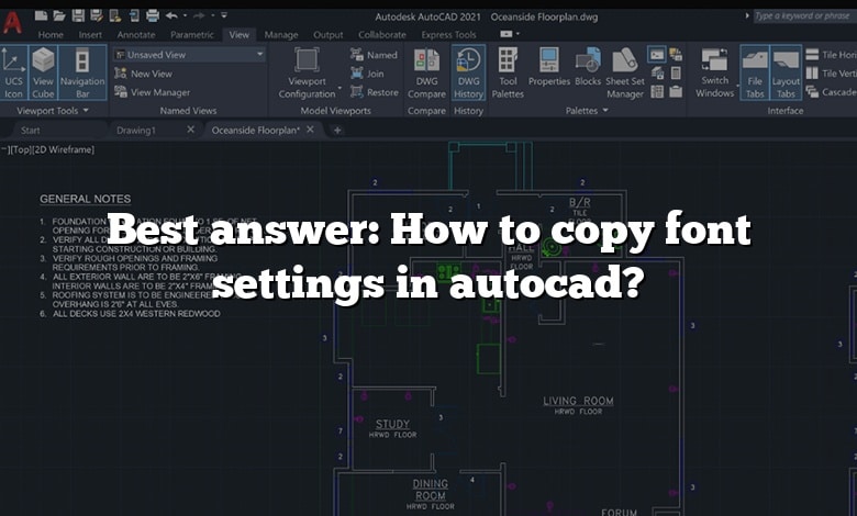 Best answer: How to copy font settings in autocad? - CADdikt