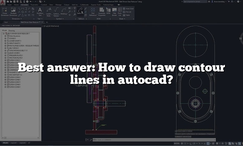 Best answer: How to draw contour lines in autocad? - CADdikt
