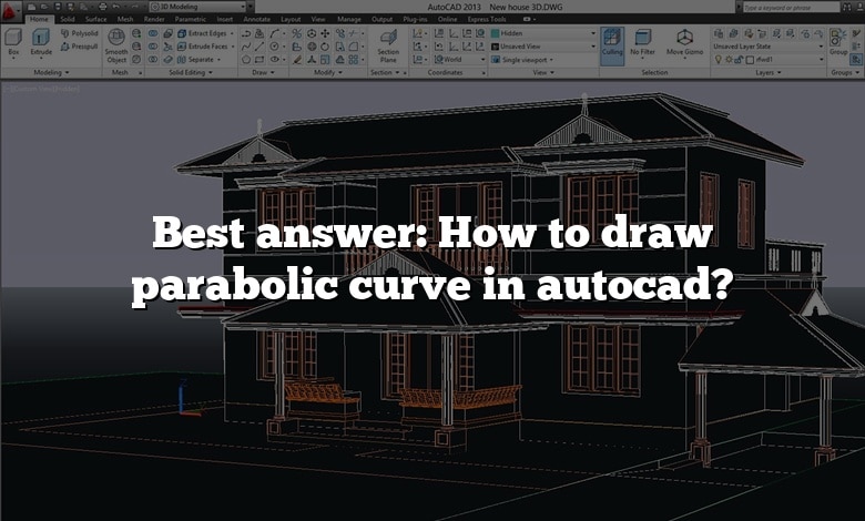 Best answer: How to draw parabolic curve in autocad? - CADdikt