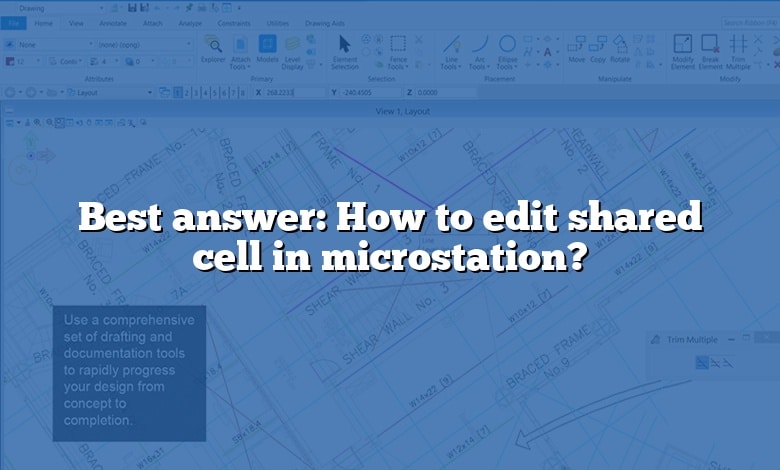 Best answer: How to edit shared cell in microstation? - CADdikt