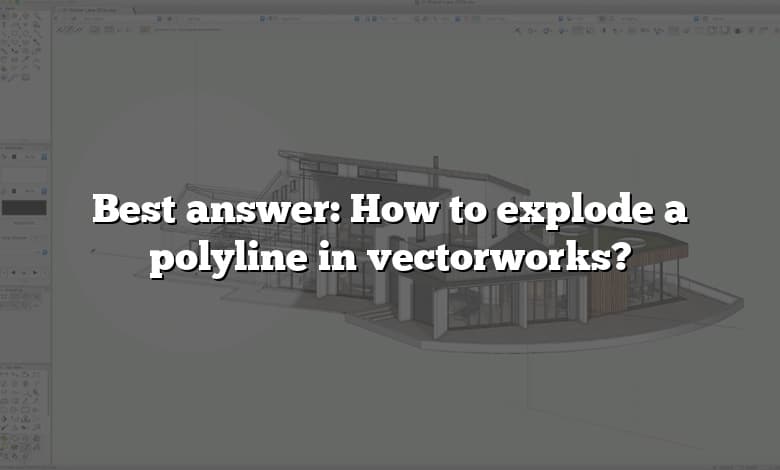 Best answer: How to explode a polyline in vectorworks? - CADdikt