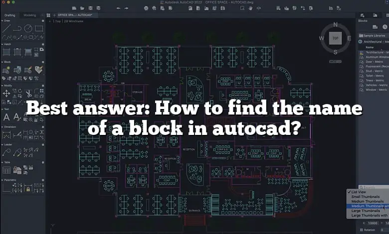 Best answer: How to find the name of a block in autocad? - CADdikt