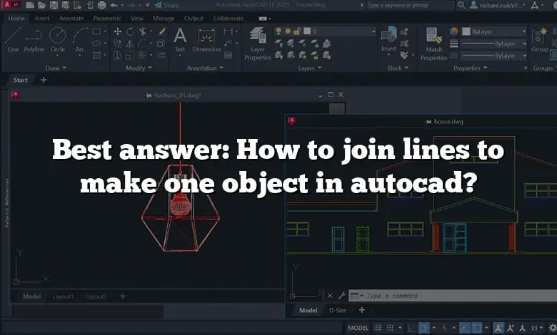 Best answer: How to join lines to make one object in autocad? - CADdikt