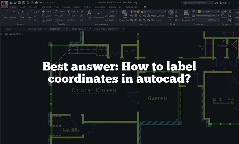 Best answer: How to label coordinates in autocad? - CADdikt