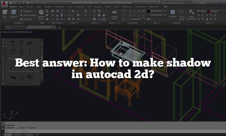 Best answer: How to make shadow in autocad 2d? - CADdikt