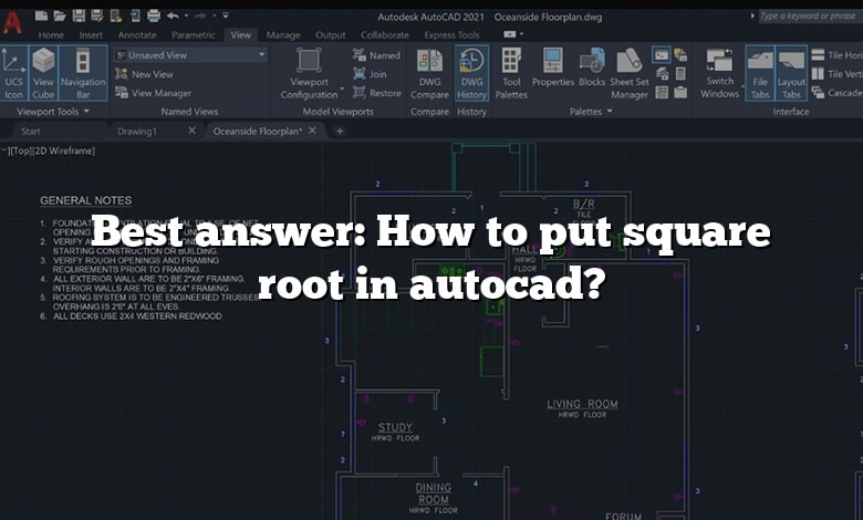 Best answer: How to put square root in autocad? - CADdikt