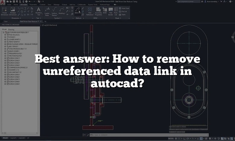 Best answer: How to remove unreferenced data link in autocad? - CADdikt