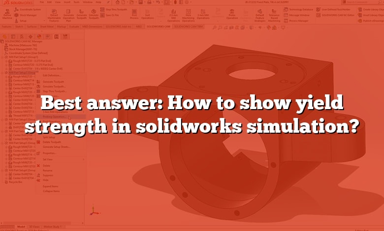 Best answer: How to show yield strength in solidworks simulation? - CADdikt