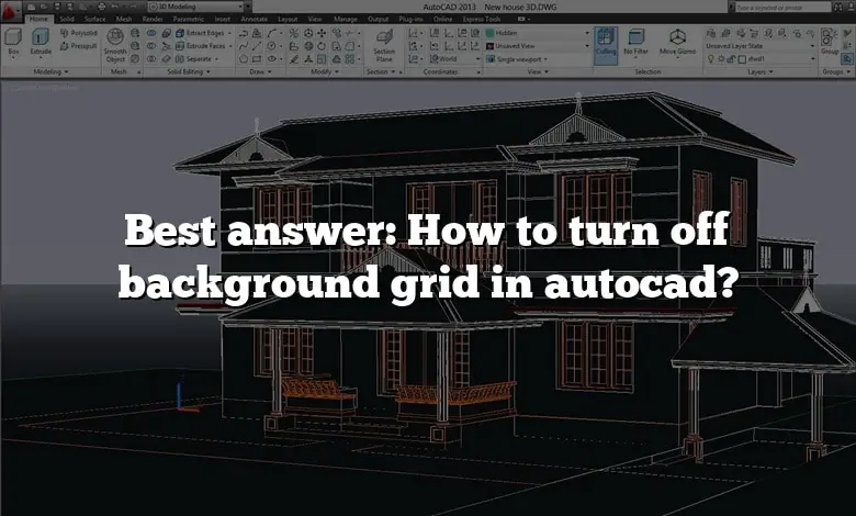 Best answer: How to turn off background grid in autocad? - CADdikt