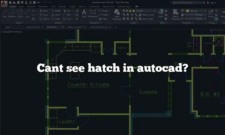 Cant see hatch in autocad? - CADdikt
