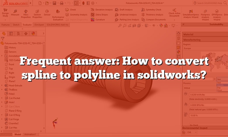 Frequent answer: How to convert spline to polyline in solidworks? - CADdikt