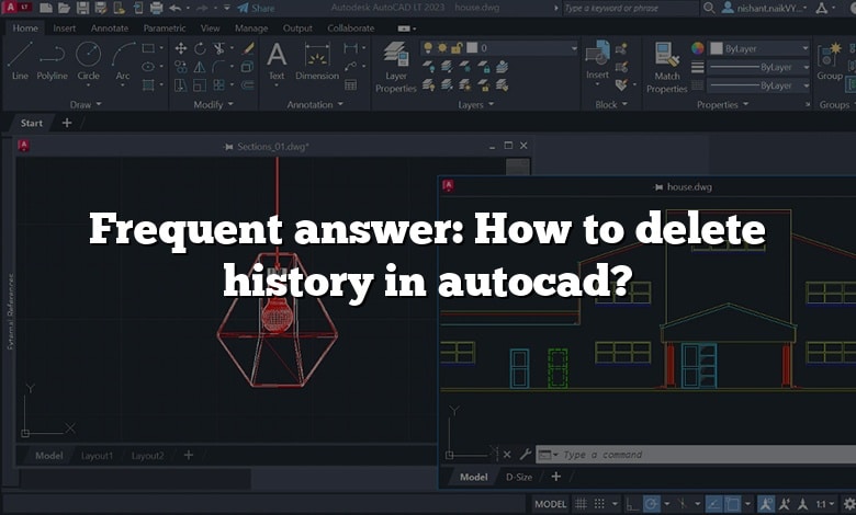 Frequent answer: How to delete history in autocad? - CADdikt