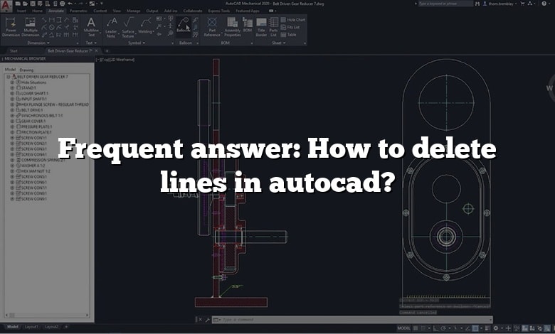 Frequent answer: How to delete lines in autocad? - CADdikt