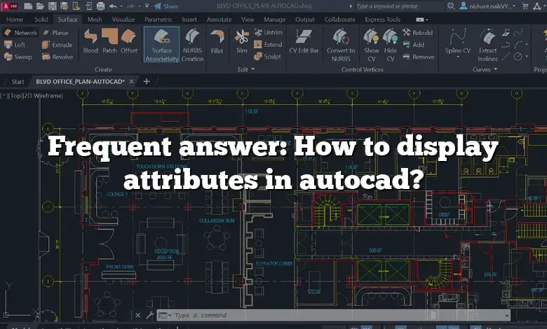 Frequent Answer How To Display Attributes In Autocad Caddikt