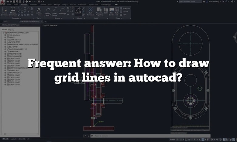 Frequent answer: How to draw grid lines in autocad? - CADdikt
