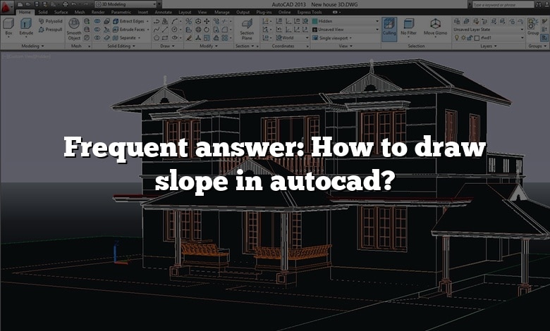 Frequent answer: How to draw slope in autocad? - CADdikt