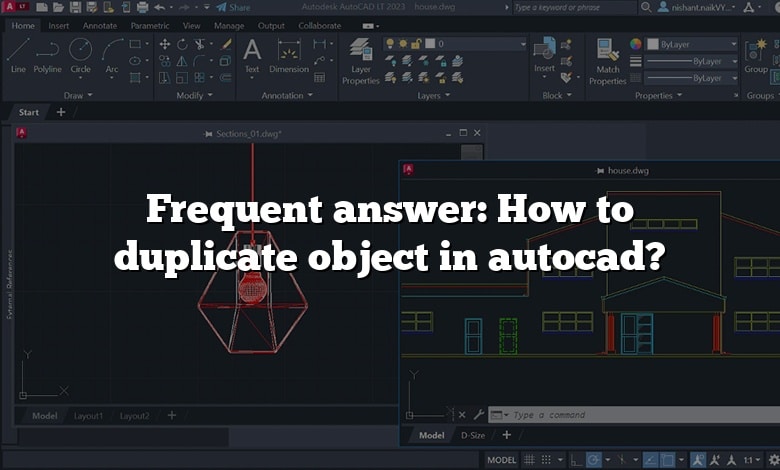 Frequent answer: How to duplicate object in autocad? - CADdikt