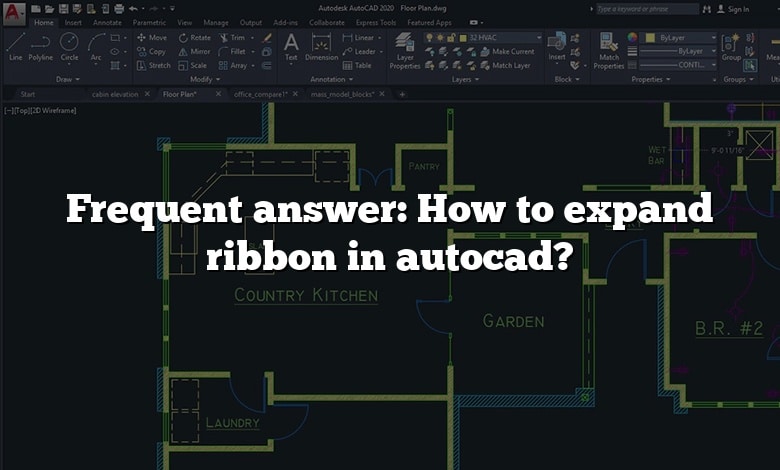 Frequent answer: How to expand ribbon in autocad? - CADdikt