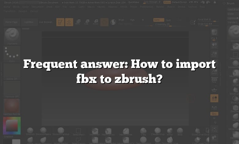 Frequent answer: How to import fbx to zbrush? - CADdikt