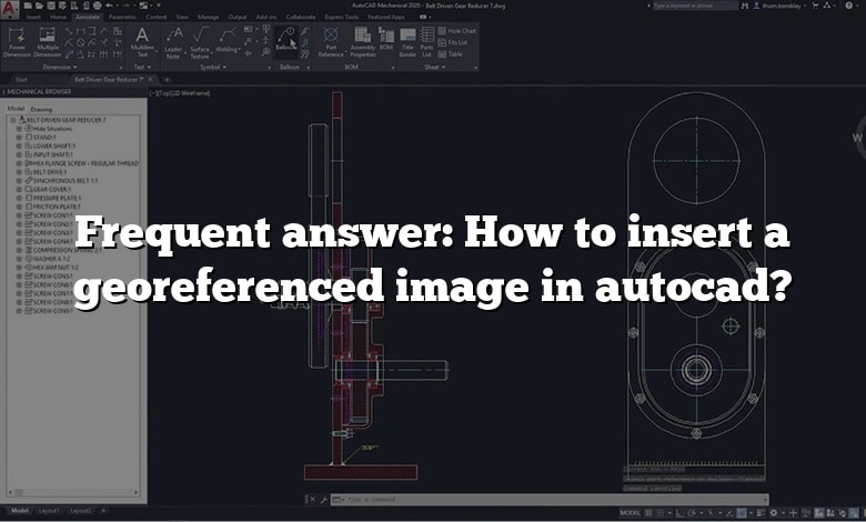 Frequent answer: How to insert a georeferenced image in autocad? - CADdikt