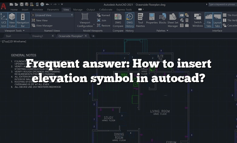 Frequent answer: How to insert elevation symbol in autocad? - CADdikt