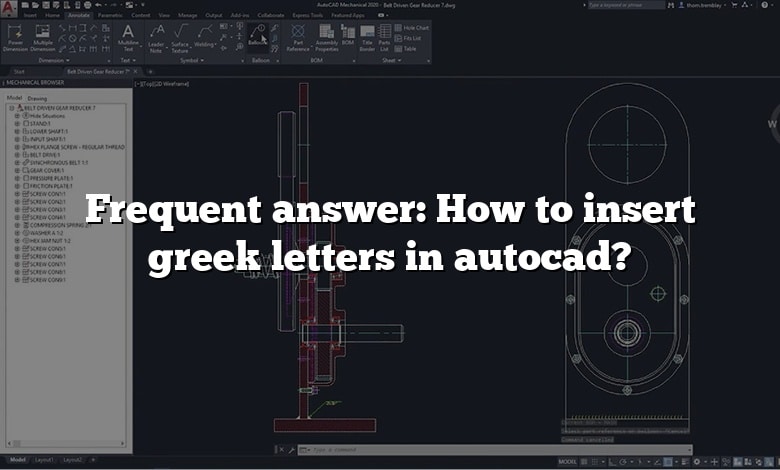 Frequent answer: How to insert greek letters in autocad? - CADdikt