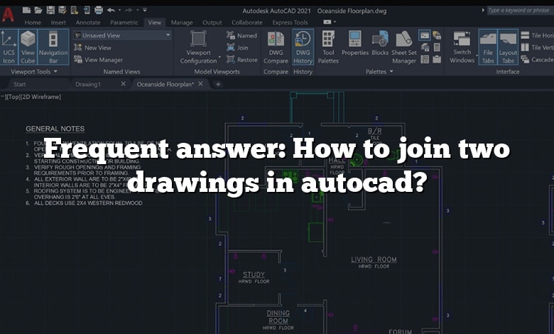 Frequent answer: How to join two drawings in autocad? - CADdikt