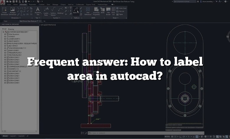 Frequent answer: How to label area in autocad? - CADdikt