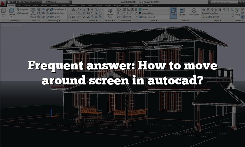 Frequent answer: How to move around screen in autocad? - CADdikt
