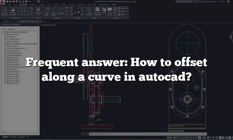 Frequent answer: How to offset along a curve in autocad? - CADdikt
