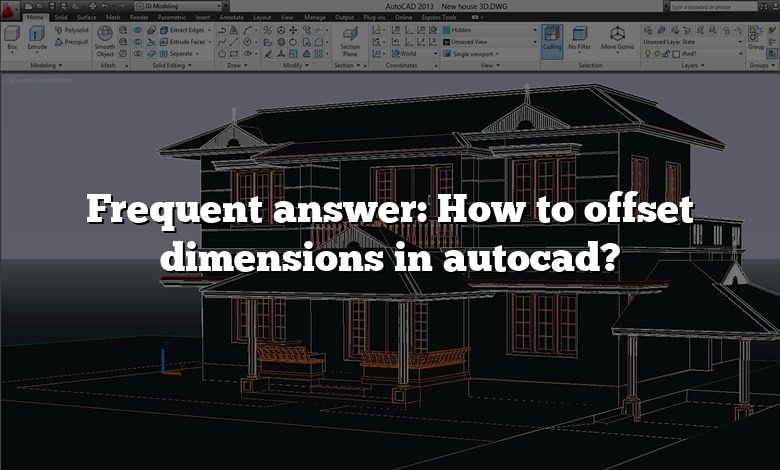 Frequent answer: How to offset dimensions in autocad? - CADdikt