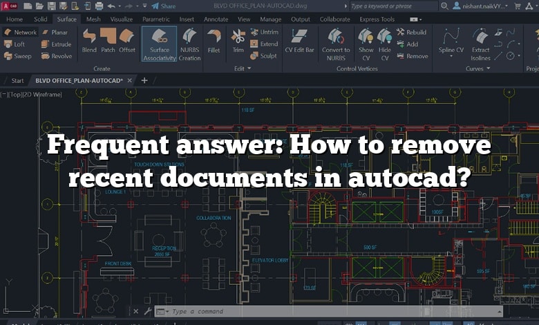 Frequent answer: How to remove recent documents in autocad? - CADdikt