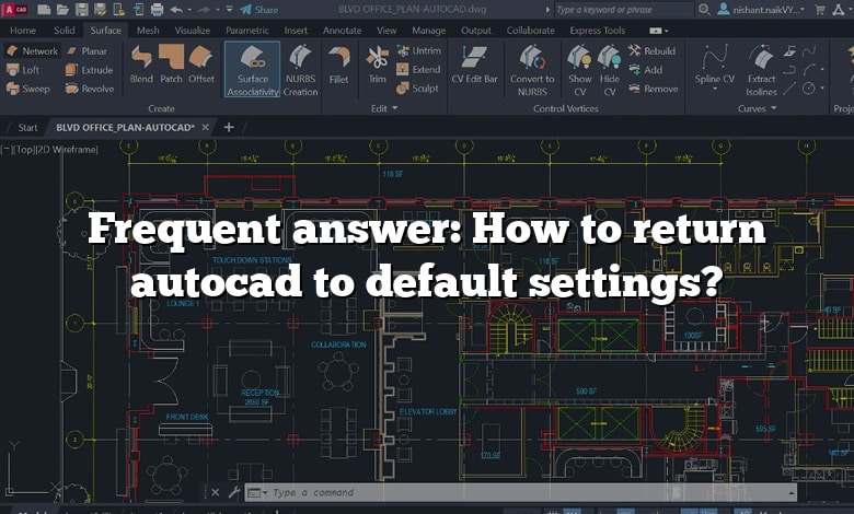 Frequent answer: How to return autocad to default settings? - CADdikt