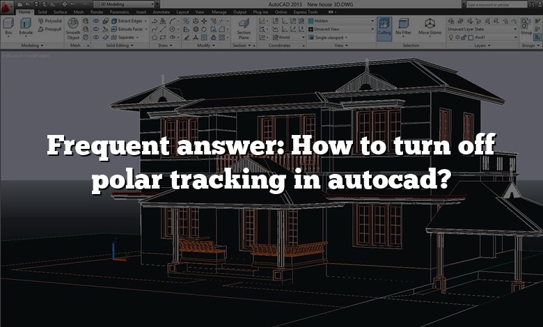 Frequent answer: How to turn off polar tracking in autocad? - CADdikt