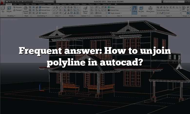 Frequent answer: How to unjoin polyline in autocad? - CADdikt Frequent answer: How to unjoin polyline in autocad? - CADdikt