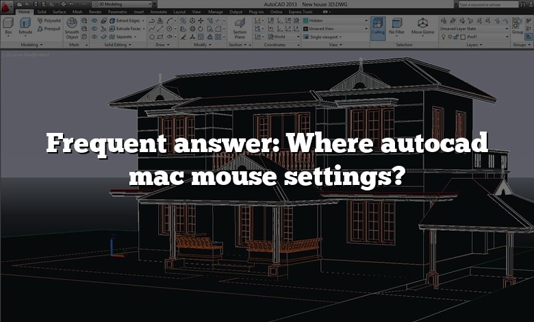 Frequent answer: Where autocad mac mouse settings? - CADdikt