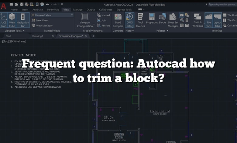 Frequent question: Autocad how to trim a block? - CADdikt