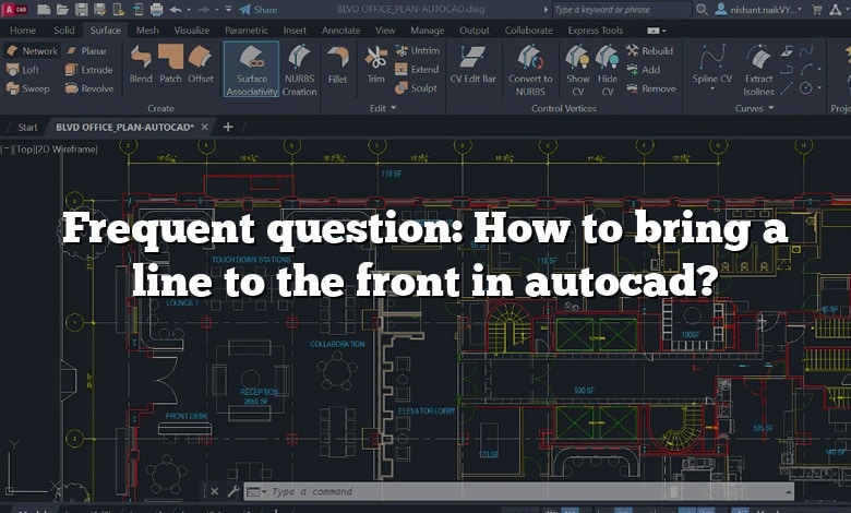 Frequent question: How to bring a line to the front in autocad? - CADdikt