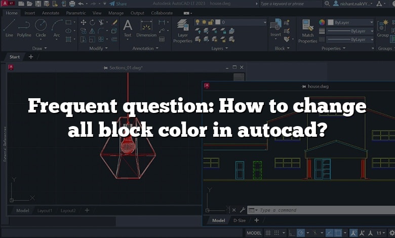 Frequent question: How to change all block color in autocad? - CADdikt
