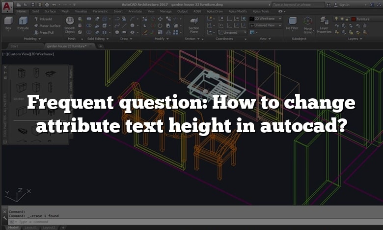 Frequent question: How to change attribute text height in autocad? - CADdikt