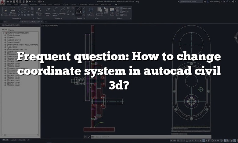 Frequent question: How to change coordinate system in autocad civil 3d ...